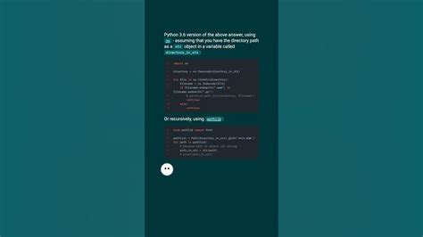 How Can I Iterate Over Files In A Given Directory Shorts Youtube