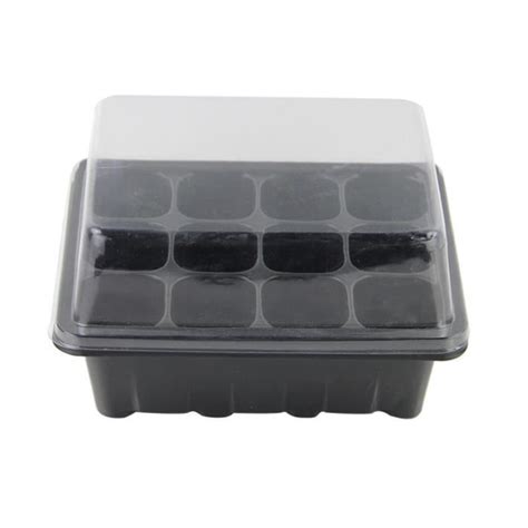 Plateau de semis Assiette Sprout 12 cavité Pépinière Pots Couvercles