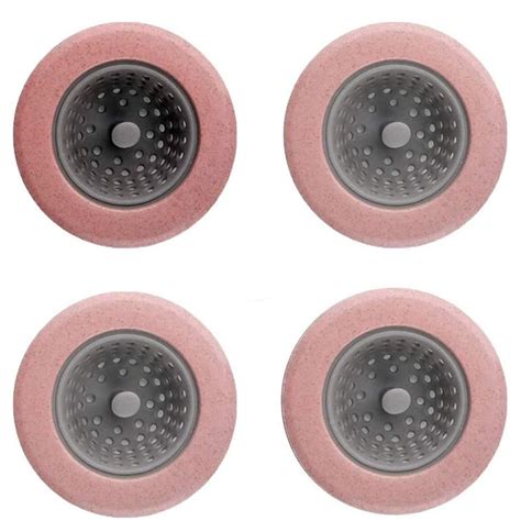 Anti Clog Flexible Sink Strainer 4 Pcs Kitchen Bas Grandado