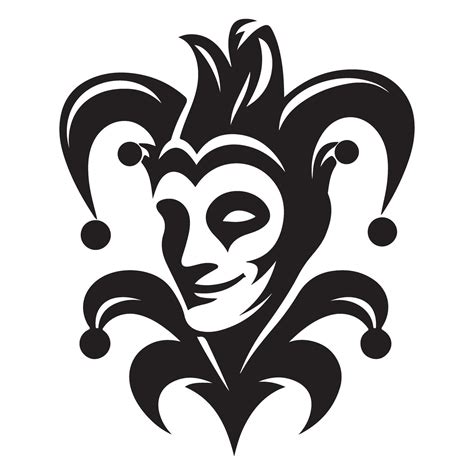Intricate Jester Face Illustration Symbol Of Humor And Playfulness