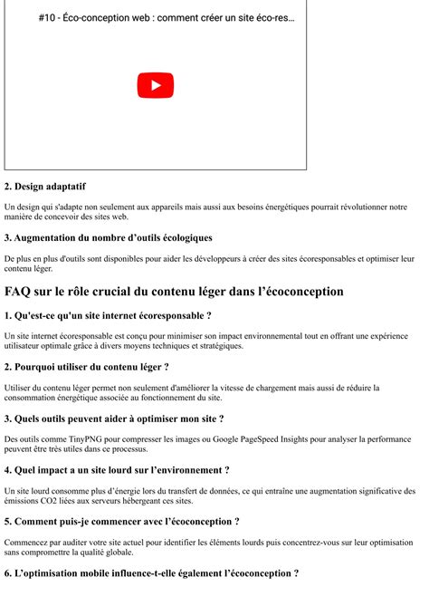 PPT - “Le rôle crucial du contenu léger dans l’écoconception ...