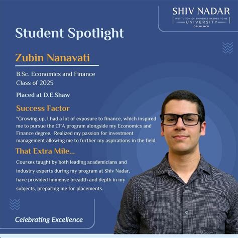 Congratulations To Zubin Nanavati On Being Placed At De Shaw Zubin Will Be Joining The