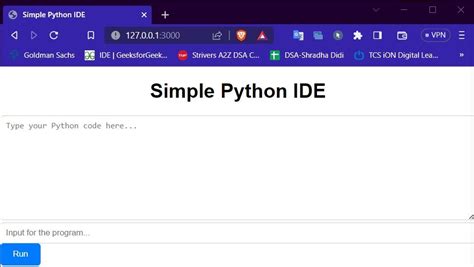 Python Webdevelopment Ide Coding Opensource Vineeth Chivukula