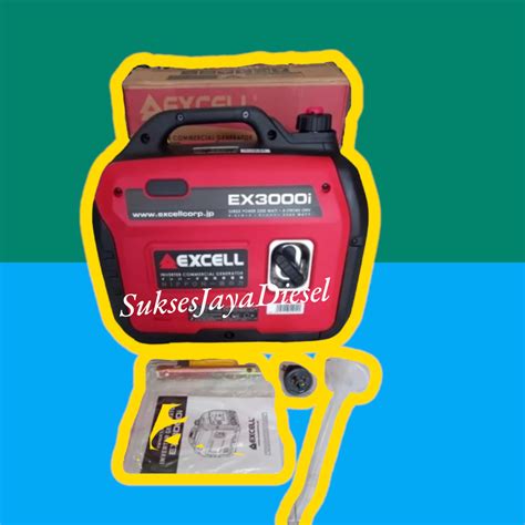 Genset Silent Portable Inverter 2200watt Ex3000i Excel Lazada Indonesia