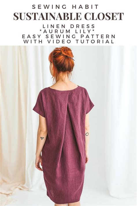 Linen Dress Sewing Pattern For Women Linen Dress Pattern Diy Linen