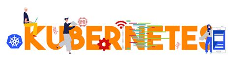 Kubernetes 프로그래밍 언어 도구 기술 개발 소프트웨어 벡터 일러스트 플랫 쿠버네티스에 대한 스톡 벡터 아트 및 기타