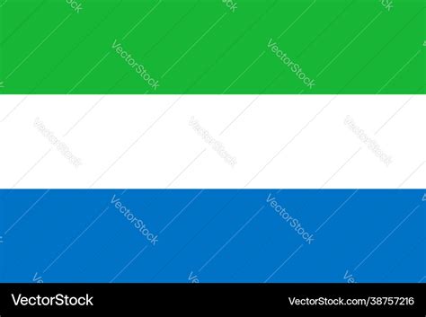 Sierra Leonean Flag Leone Royalty Free Vector Image