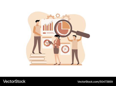 Business Team Work Flat Design Royalty Free Vector Image