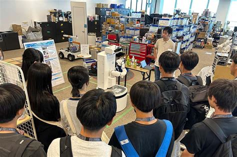 富士市立高等学校が見学に来社しました お知らせ ROS SIer ソフトバンク