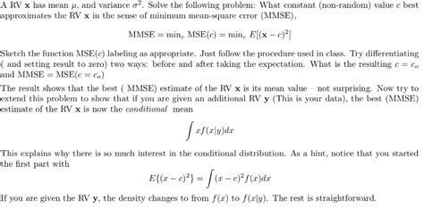 a rv x has mean μ and variance σ2 solve the