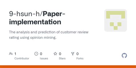 Github 9 Hsun Hpaper Implementation The Analysis And Prediction Of