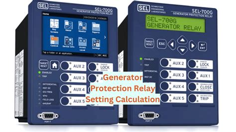 Generator Protection Relay Setting Calculation A Comprehensive Guide With Pdf And Calculator