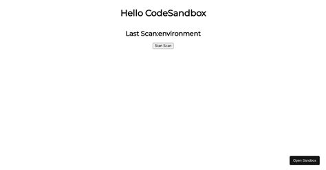 Barcode React Scanner Examples Codesandbox