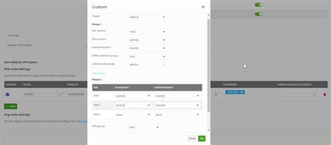 ATP FLEX How To Establish Site To Site IPsec VPN Between Nebula And Non Nebula Devices Zyxel