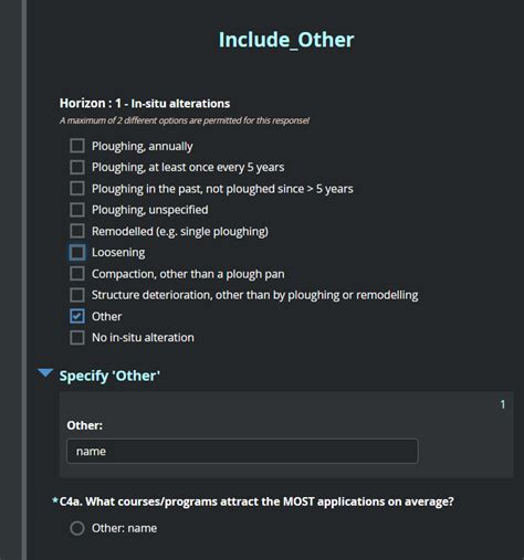 Displaying Other” Answer In The Next Question In Choices Form