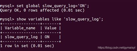 Mysql中 查询慢的 Sql语句的记录查找mysqlslow查看慢sql Csdn博客