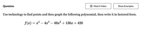 Solved Questionuse Technology To Find Points And Then Graph Chegg