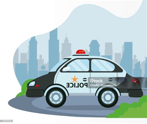 員警巡邏在城市現場圖示向量圖形及更多交通方式圖片 交通方式 保安 保護 Istock