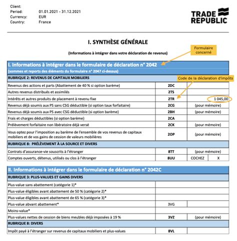 Impôts Trade Republic Comment Faire Sa Déclaration