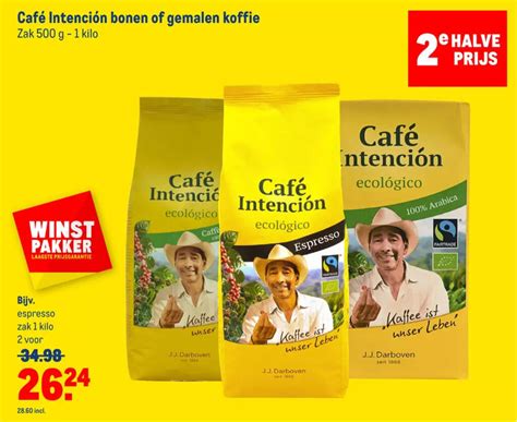Cafe Intencion Bonen Of Gemalen Koffie 500g Aanbieding Bij Makro