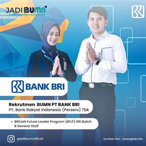 Lowongan BUMN PT Bank Rakyat Indonesia Persero Tbk Jadi BUMN