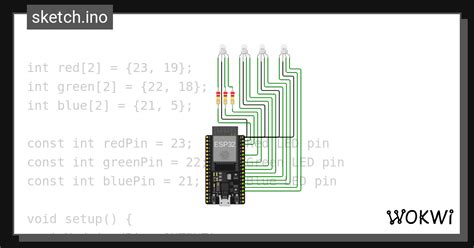 Rgb Led Control Wokwi Esp32 Stm32 Arduino Simulator