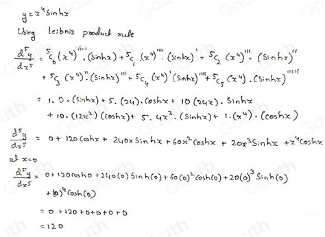 Solved 3 Using Leibniz Product Rule Find An Expression For The 5th