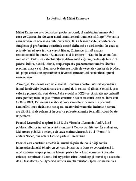 Luceafarul Pdf