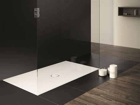 Flush Fitting Rectangular Enamelled Steel Shower Tray SCONA By Kaldewei