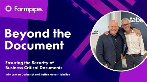 Formpipe Tabellae Securedocuments Lasernet By Formpipe