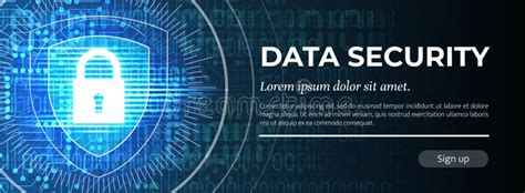 Data Security On Red Keyboard Button Stock Illustration Illustration