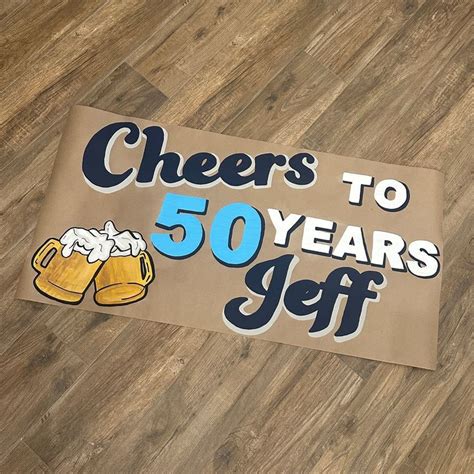 Hand Painted Custom Party Banner Kraft Paper Banner Birthday Banner
