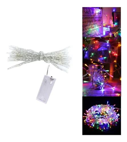 Tira Luces Led Multicolor Pilas Aa mts Leds Envío gratis