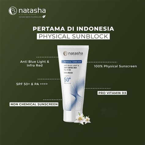 Physical Sunblock Spf 50 Pa 30gr Natasha Skin Clinic Center