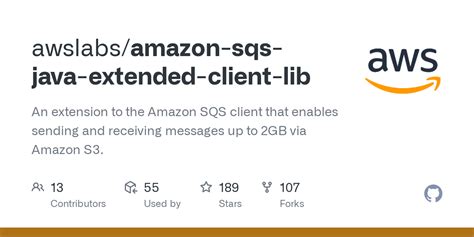 github awslabs amazon sqs java extended client lib an extension to