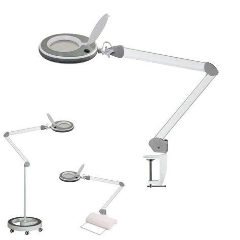 Lumeno Led Magnifying Lamp Series 8213 8215 Dimmable Grey
