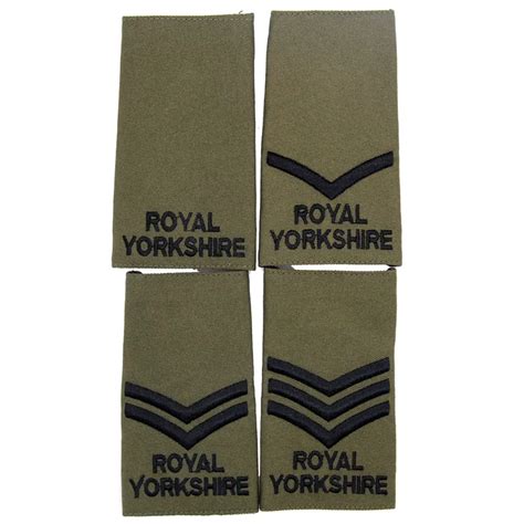 Royal Yorkshire Regiment Od Rank Slides