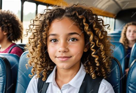 A Young Girl With Curly Hair Wearing A White Shirt And A White Shirt