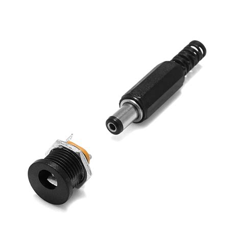 1100pairs 55mm 21mm Dc Connector Male Female Metal Panel Mount