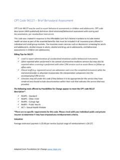 CPT Code 96127 Brief Behavioral Assessment Nevada Cpt Code 96127 Brief Behavioral Assessment