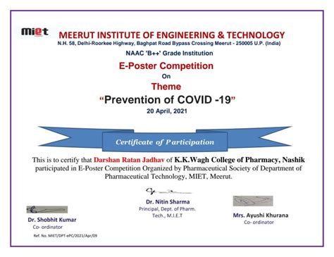 darshan jadhav on linkedin certificateofparticipation eposter