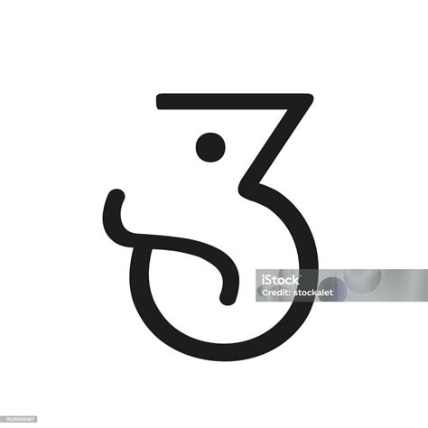 Logo De Lesperluette Tourbillon Ornemental Et Monogramme Initial De