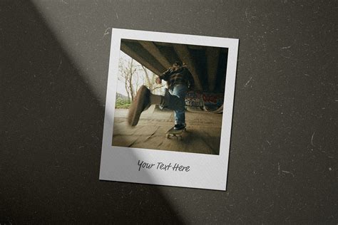 Instant Polaroid Frame Mockups Collection Design Cuts