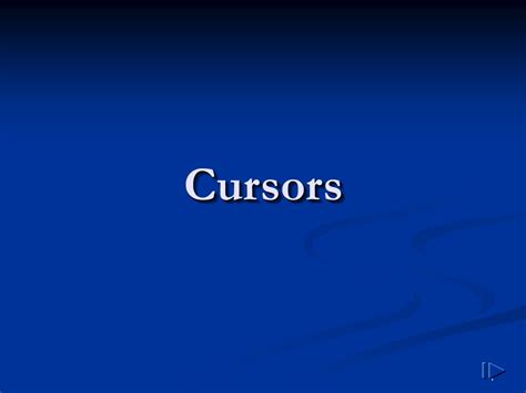 Ppt Cursors In Sql Implicit And Explicit Cursor Types Powerpoint