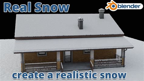 Create A Realistic Snow Using Blender Blender 2 90 Tutorial YouTube