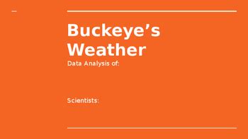 Weather Data Analysis By Lwaves Teachers Pay Teachers