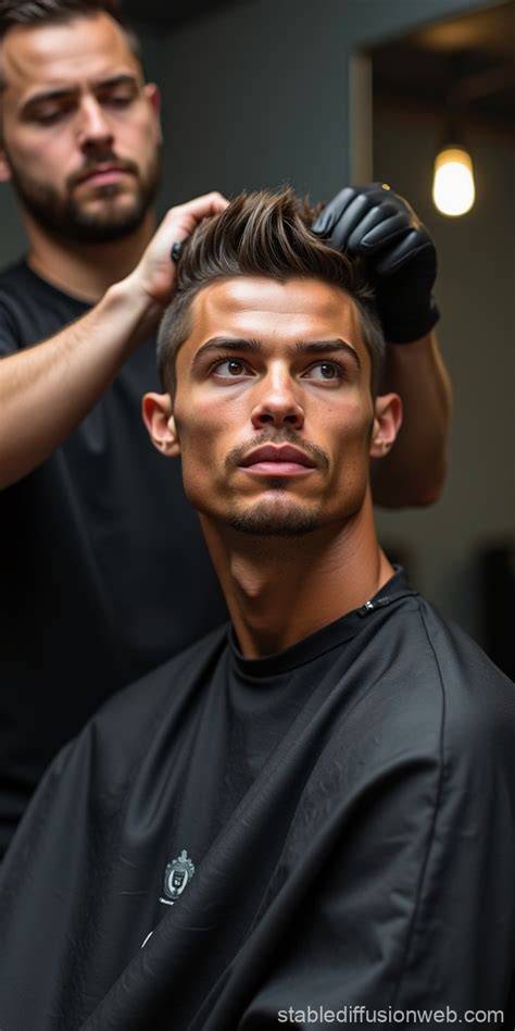 Cristiano Ronaldo Haircut Stable Diffusion Online