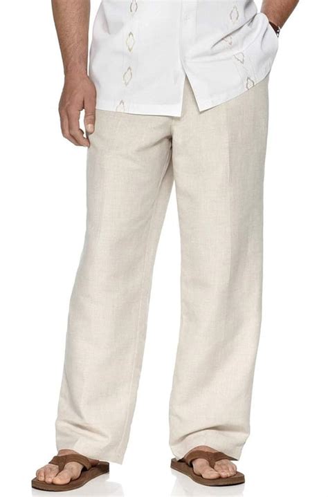 Buy Wzikai Mens Casual Linen Lightweight Drawstring Yoga Beach Pants