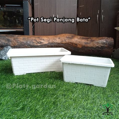 Jual Pot Segi Panjang Roemah Bata Shopee Indonesia