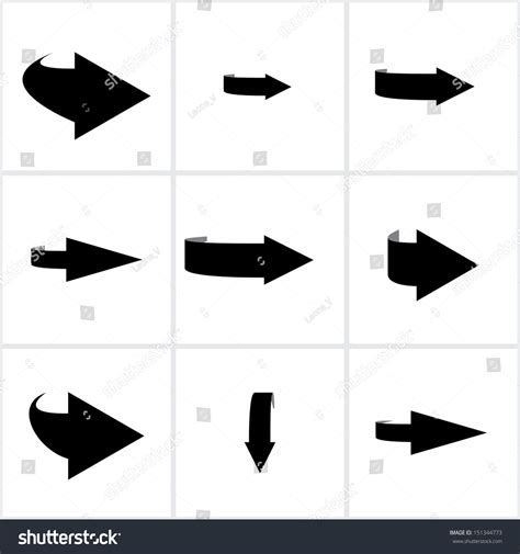 Circular Arrows Vector Icons Set Eps Stock Vector Shutterstock